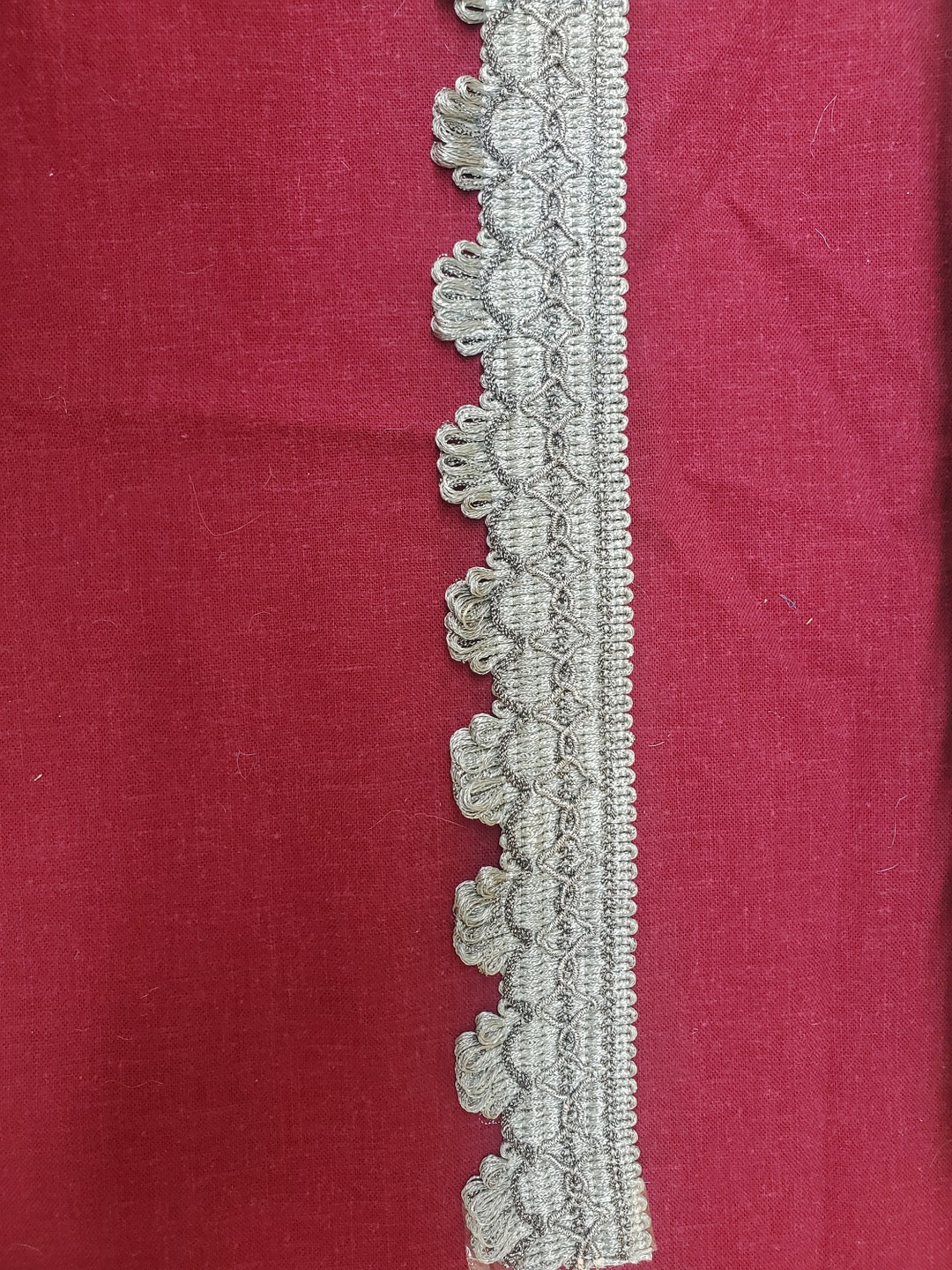 Silver Metallic Gimp Trim Border Edging 14 Yds X 1.5 - Etsy