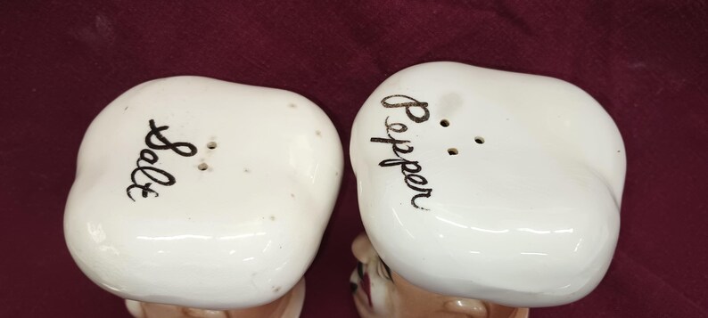 Mid Century Chefs Heads Salt & Pepper Shaker Set, Large, Ceramic, Japan ...