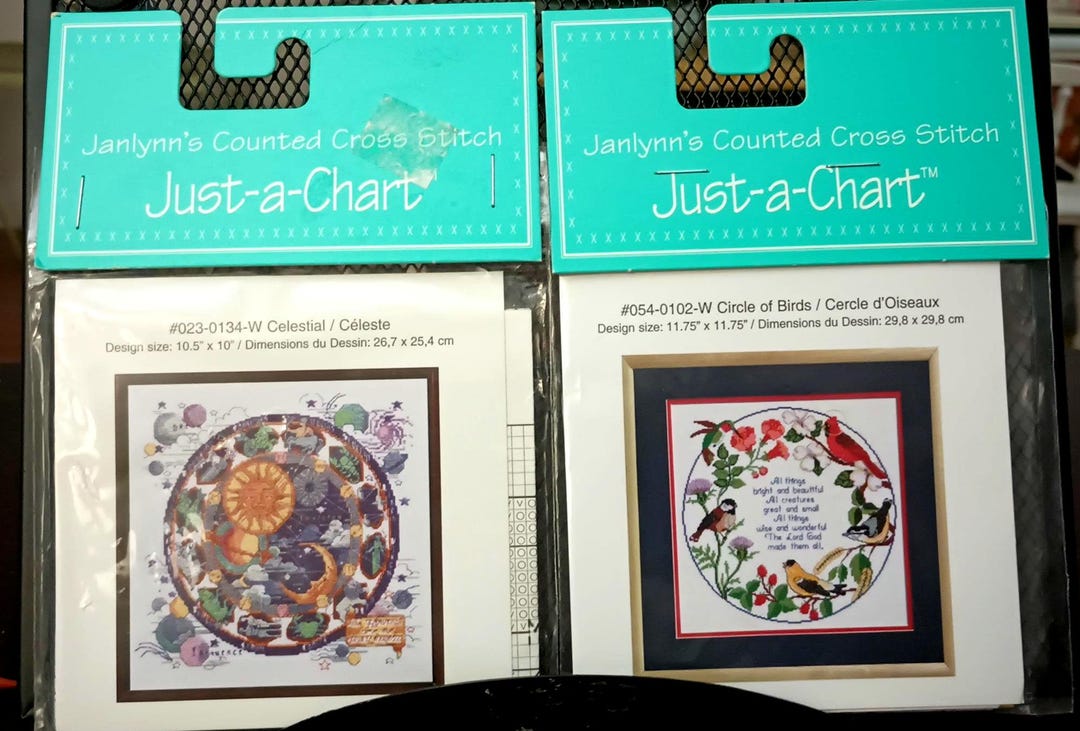Janlynn Counted Cross Stitch Just A Chart, Celestial and Circle of ...