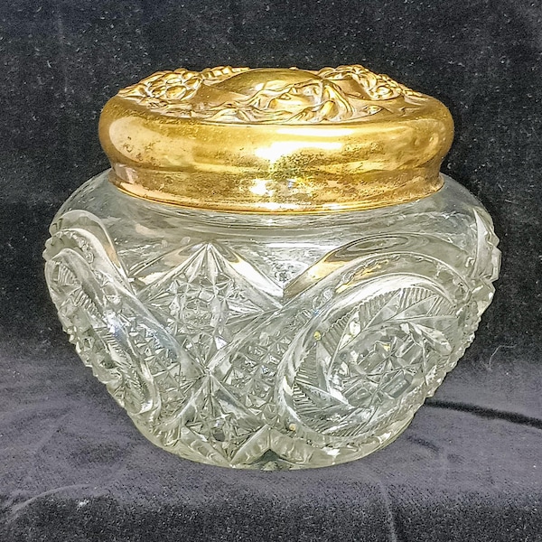 Powder Puff Jar - Etsy