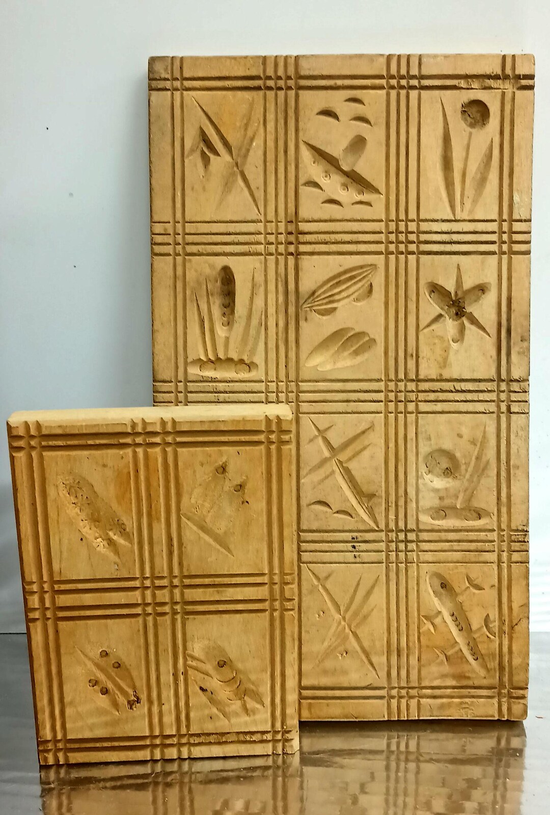 Czech Made Vintage Springerle Cookie Molds, Butter, Untreated Wood ...