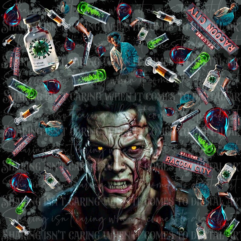 Zombie RE PNG File, Dark Undead, Vaccine, Vials, Infection, Blood ...