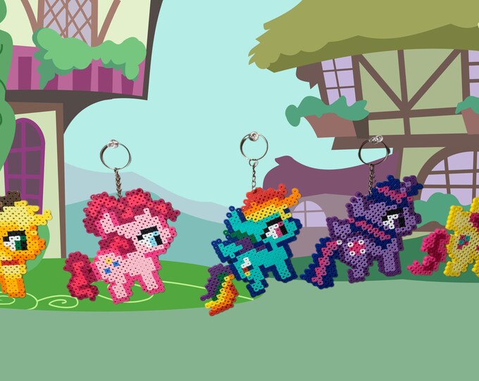 My Little Pony Perler Bead Keychain Magnet - Etsy Canada