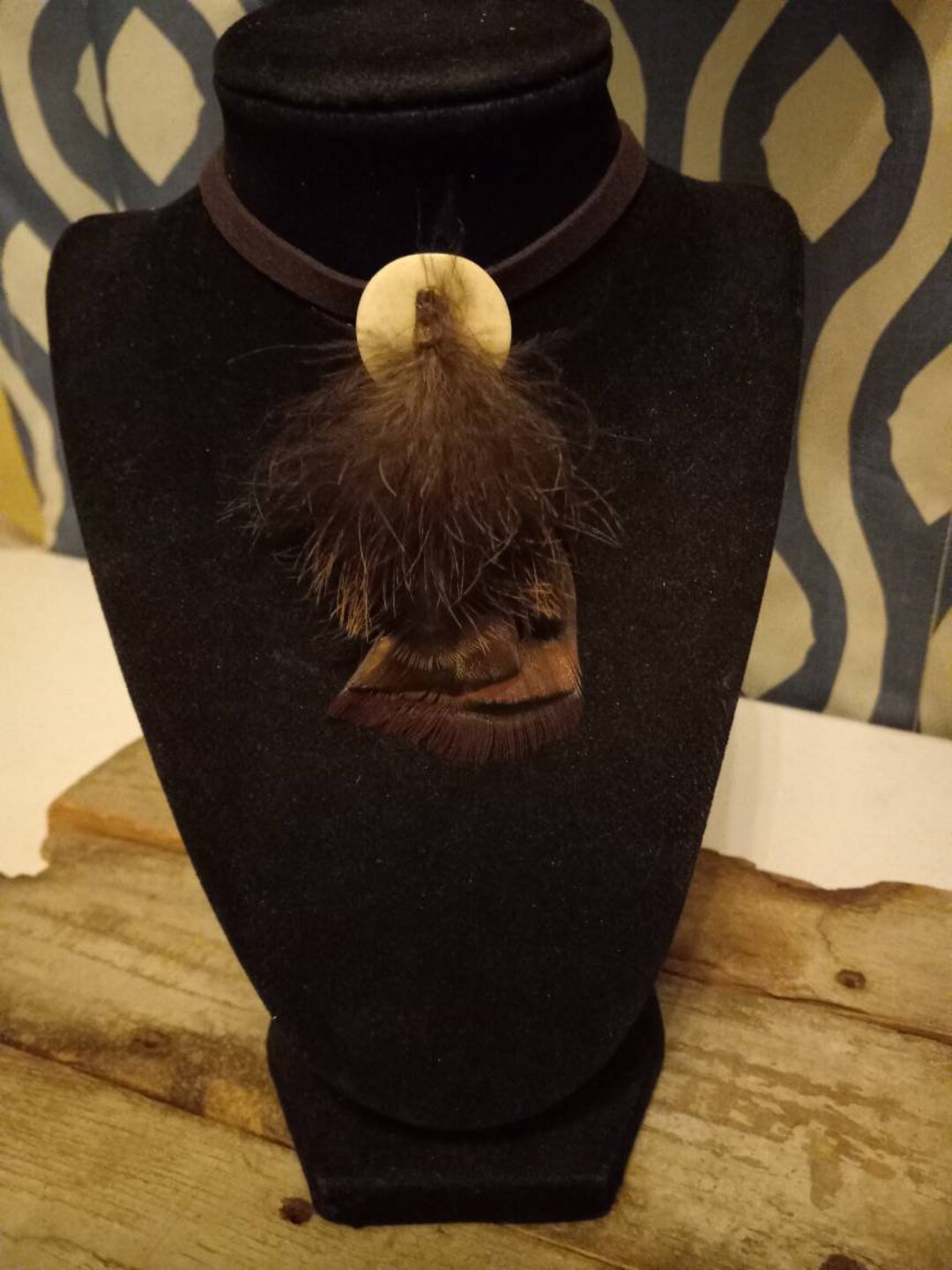 Wild Turkey Feather Choker Necklace - Etsy