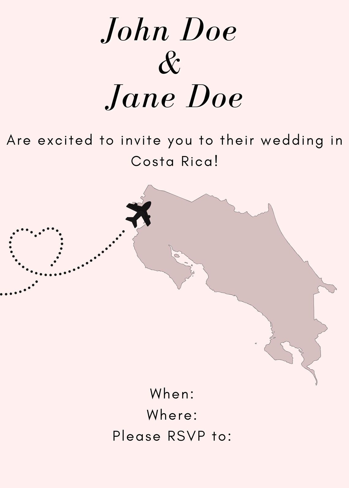 Destination Wedding Invitation - Etsy