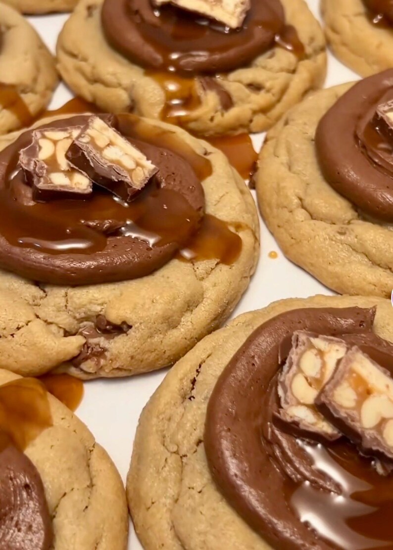 Snickers Chocolate Cookies - Etsy