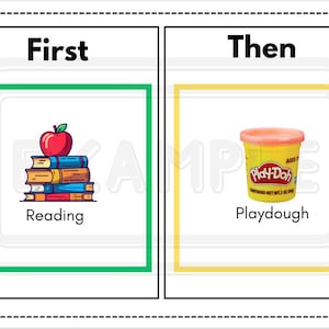 ABA Behavior and Routine First/then Charts | Printable, Activities and ...