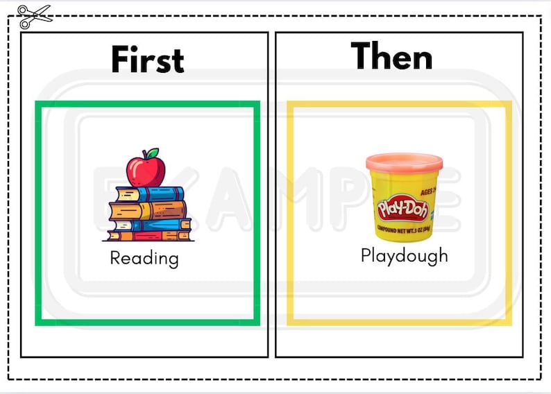 ABA Behavior and Routine First/then Charts | Printable, Activities and ...