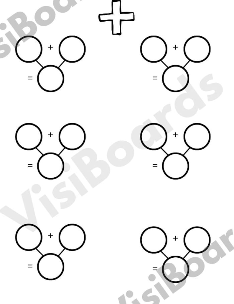 Number Bonds Worksheet - Number Bubbles for Addition and Subtraction ...