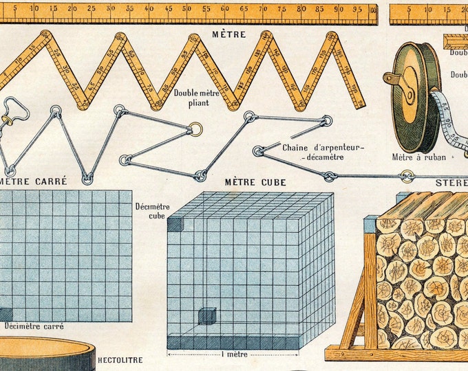 1908-1914 Antique Brilliantly Coloured French Chromolithograph of the ...