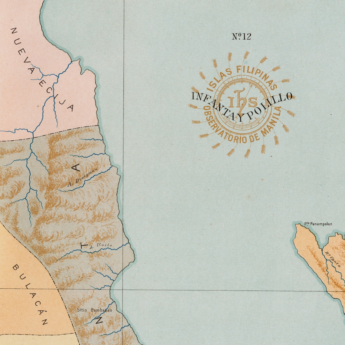 1900 Rare Antique Map of Infanta and Polillo Island Quezon | Etsy