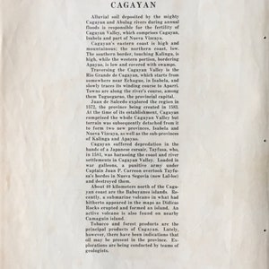 Cagayan, Philippines - RARE Large Vintage 1959 Map - Tuguegarao ...