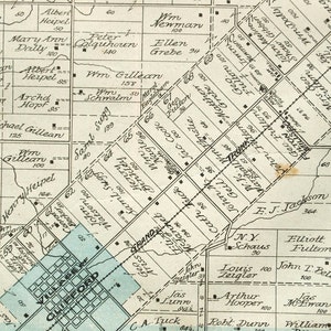 1906 Rare Large Vintage Map of Minto Township, Wellington County ...