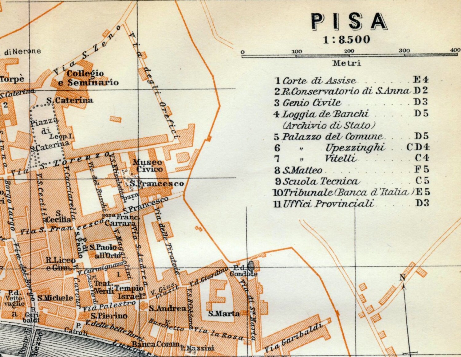 Mapa De Pisa Ciudad De Guatemala