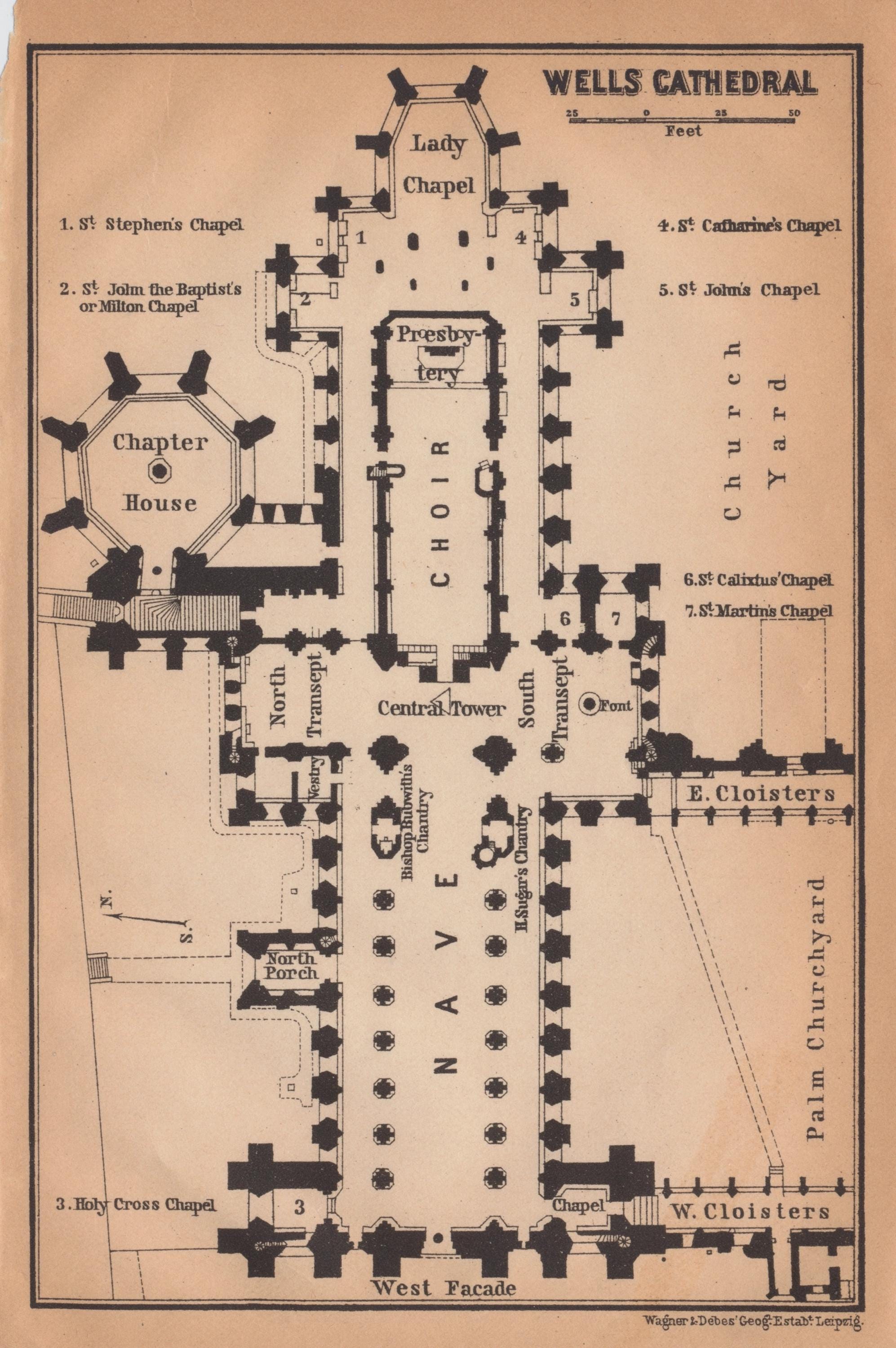 Cathedrals of Great Britain - 8 Church Plans From 1906 - Chester ...