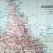 1901 Antique Map of Queensland, Australia - Etsy