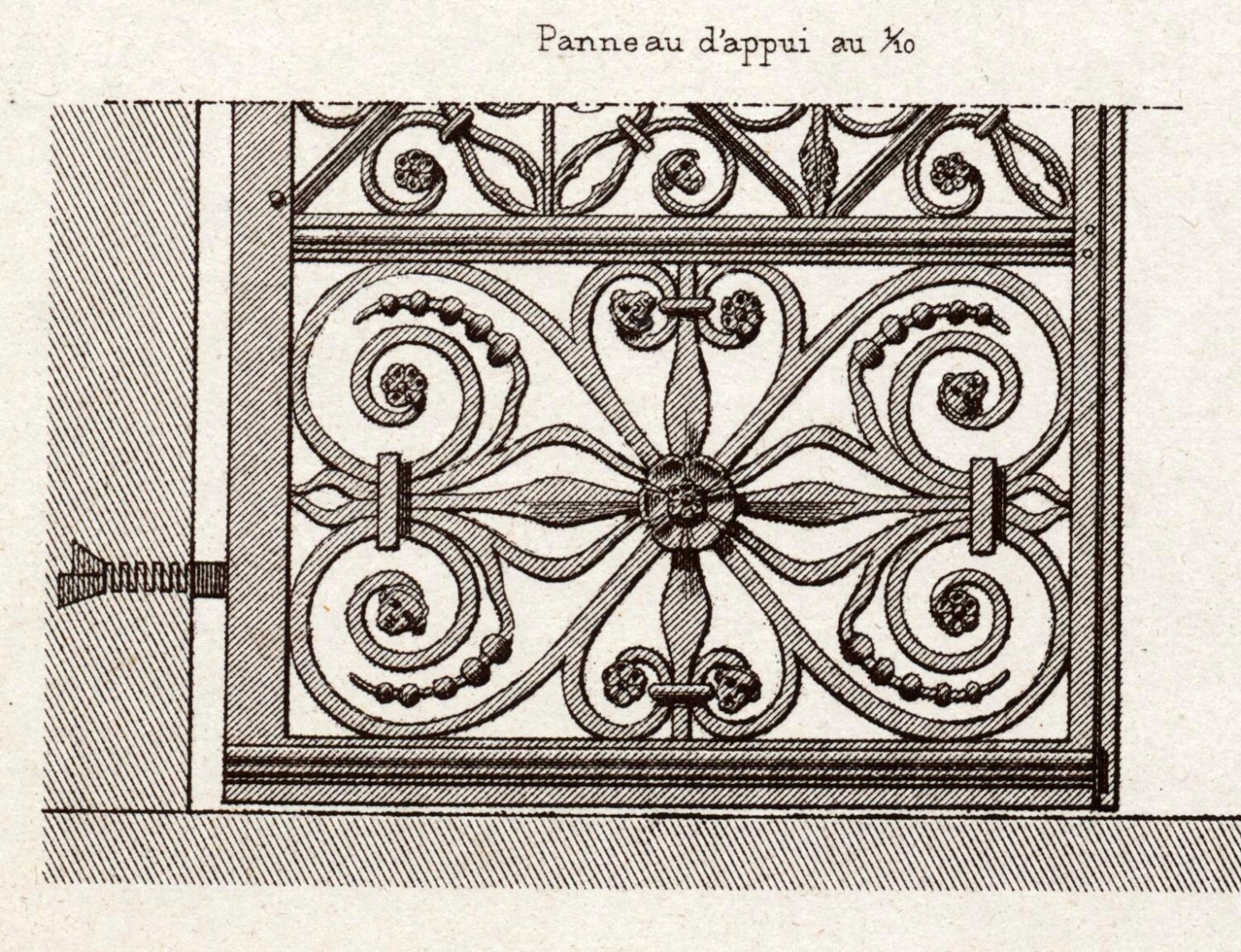 Antique Engraving of a 14th-century Gate in the Museum of Rouen. 1880 ...