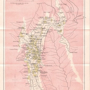 Vintage Map of Matheran, India - 1924 Map - Etsy
