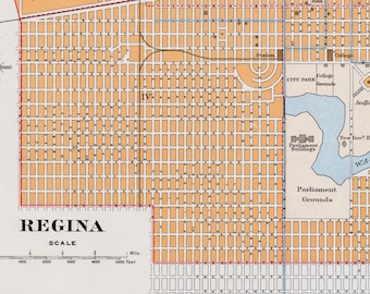 Regina City Map - Etsy