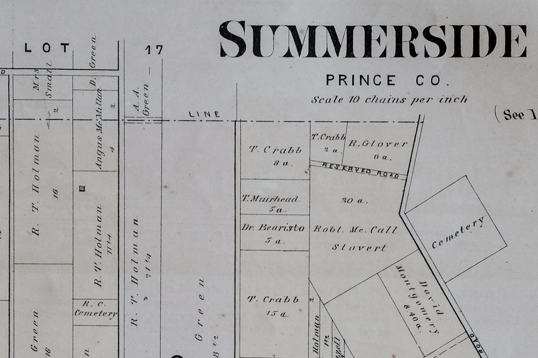 1880 Rare Antique Map of Summerside PEI first to Third - Etsy Canada