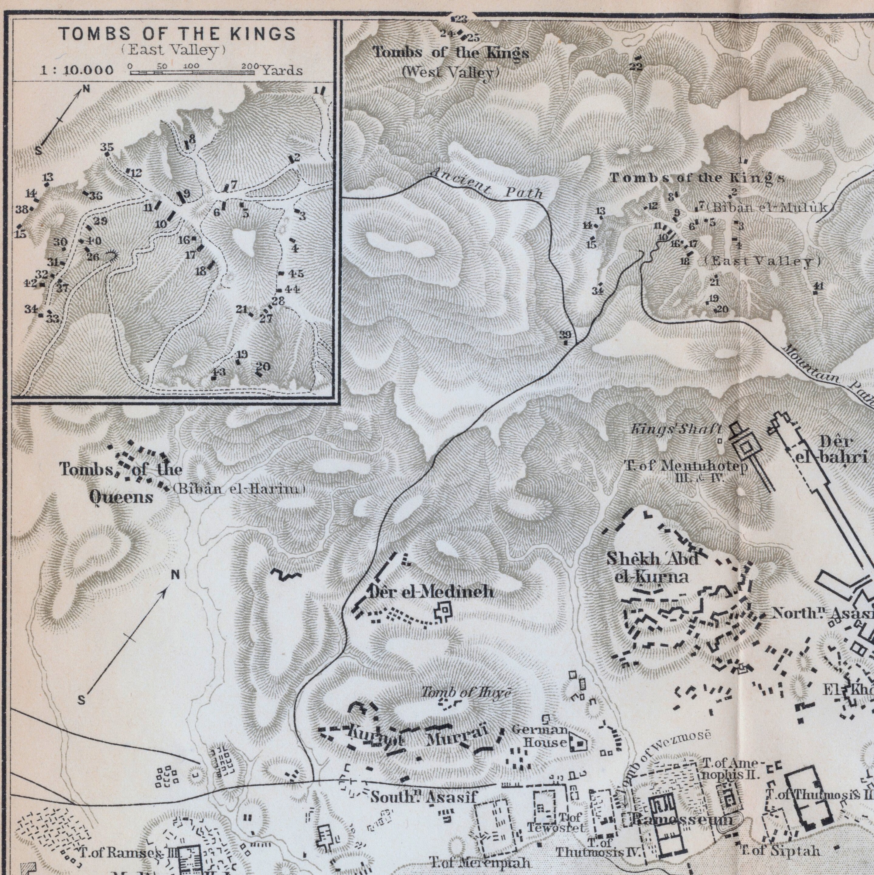 Valley Of The Kings Map Of Tombs