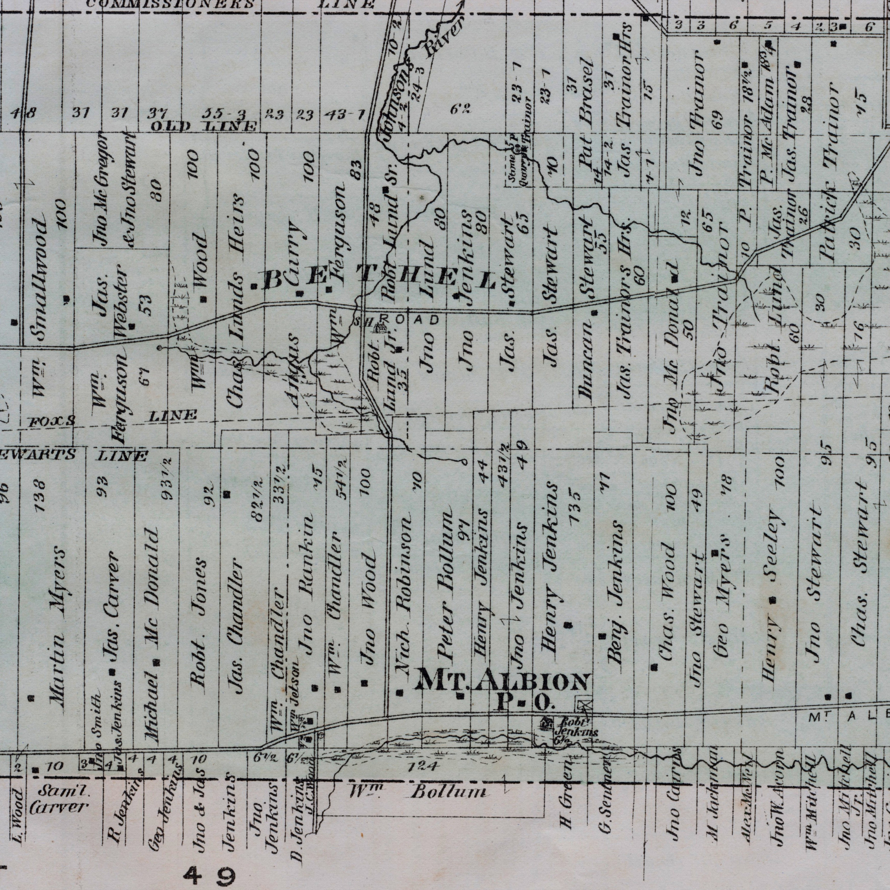 Large Antique Map of Prince Edward Island Lot 48 Queens - Etsy UK