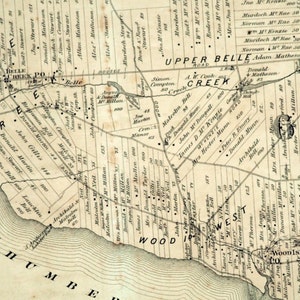 1880 Antique Map of Prince Edward Island - Lots 60 and 62 - Queens ...