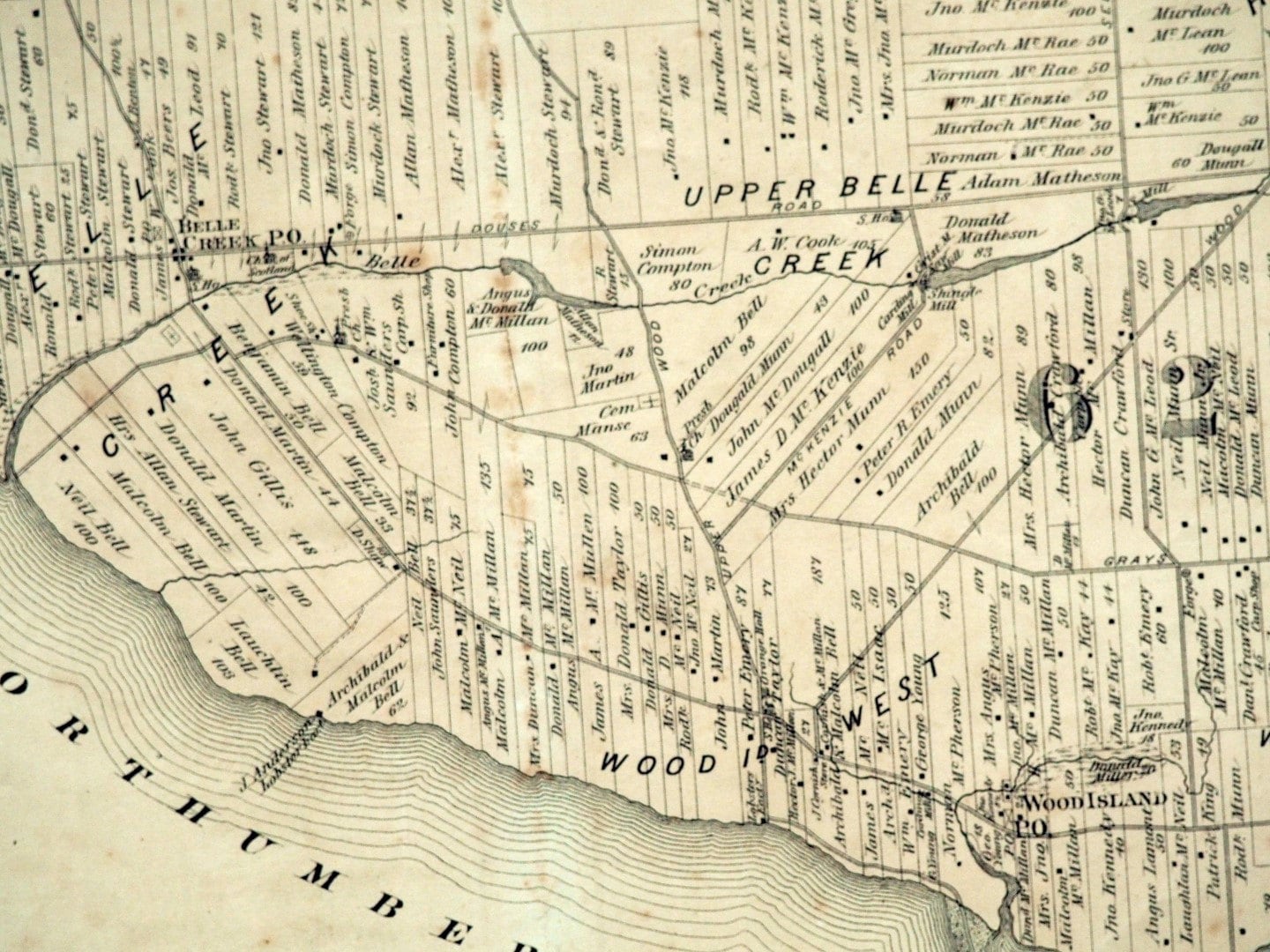 1880 Antique Map of Prince Edward Island Lots 60 and 62 - Etsy Canada