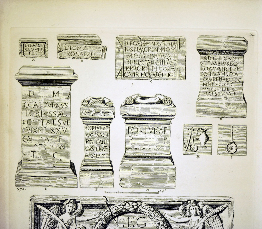 1845 Rare Large English Antique Engraving of British Architectural Gems ...