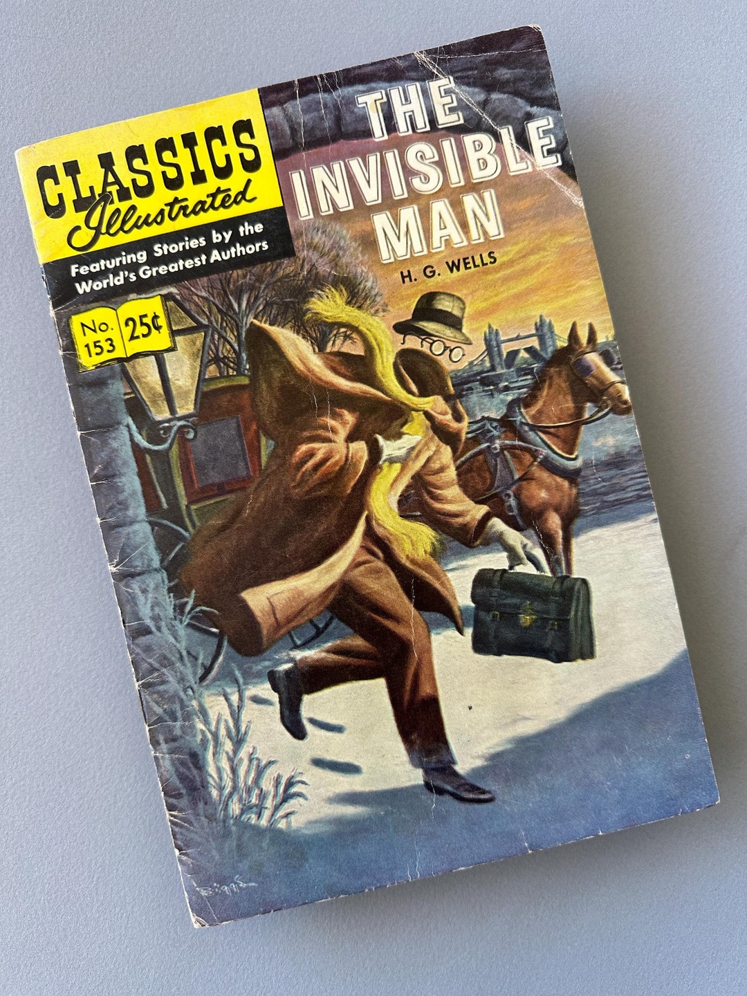 The Invisible Man - H.G. Wells - 1970 Classics Illustrated Comic Book ...