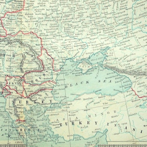 1883 Antique Map of Europe - Antique Europe Map - Europe Antique Map ...