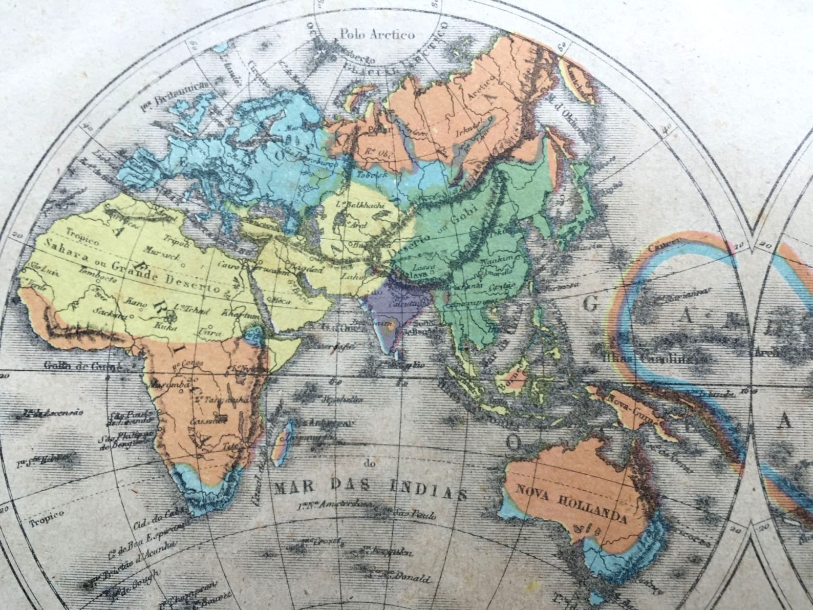 1912 Antique World Map of Races and Religions World in - Etsy Finland