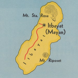 Batanes, Philippines - RARE Large Vintage 1959 Map - Basco - Itbayat - Etsy