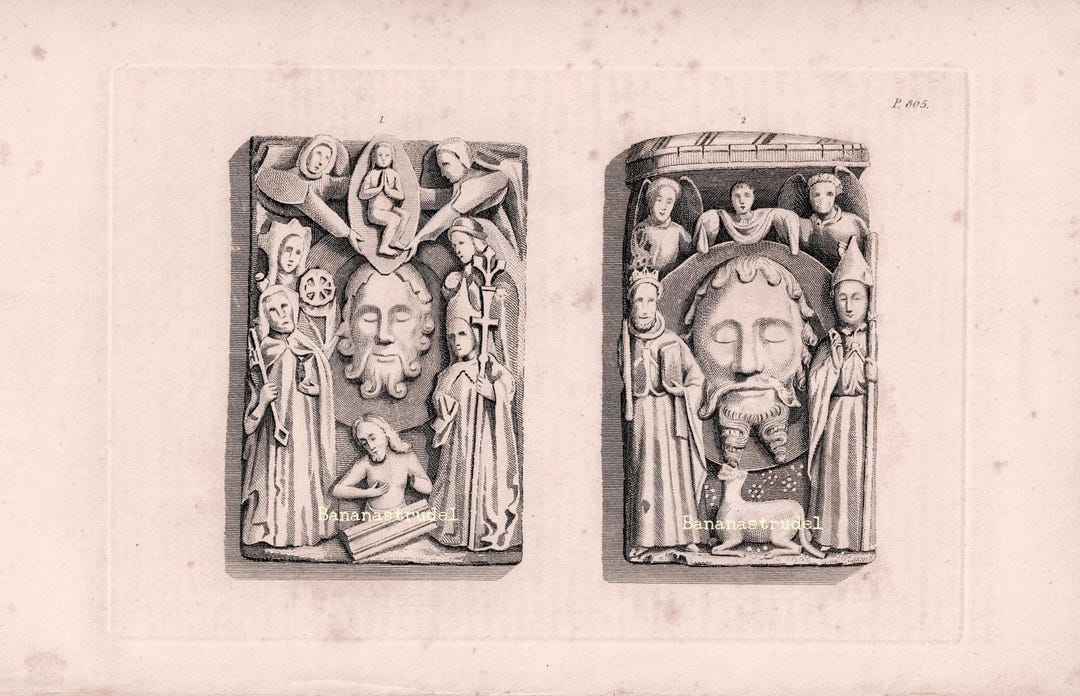 The Face of Christ - Vernicle - Antique Print From 1843 - Etsy