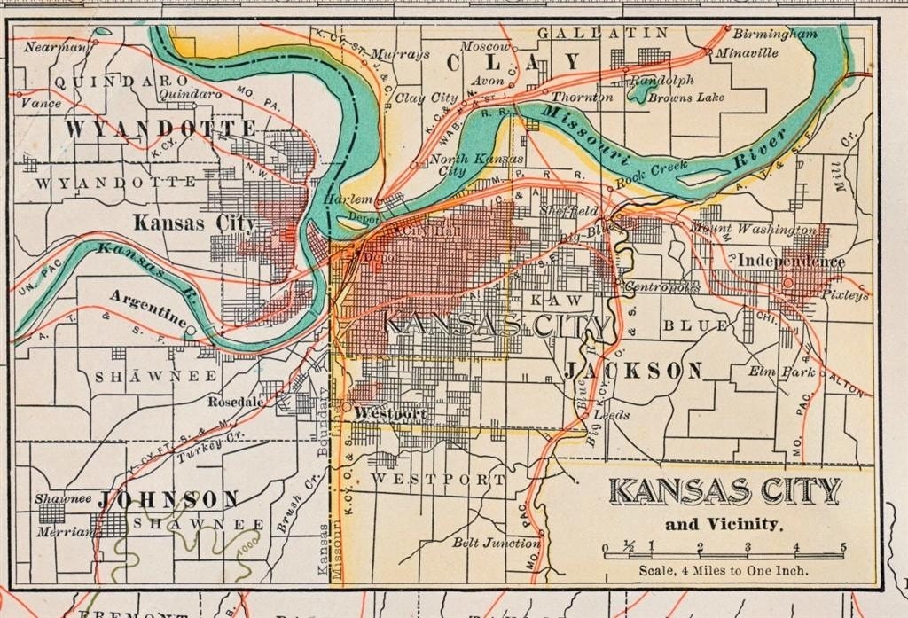 1902 Antique Map of Northern Missouri Antique Missouri Map - Etsy