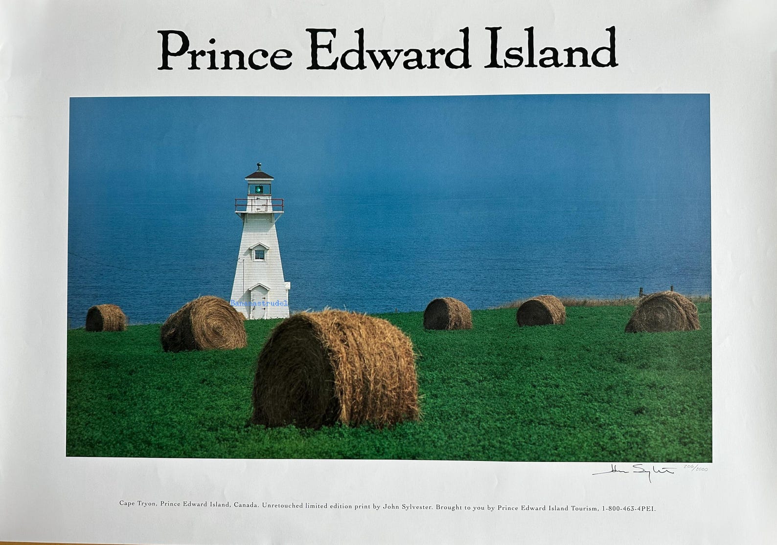 Vintage Poster of Cape Tryon Lighthouse, Prince Edward Island - Hay ...
