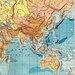 Antique Map of the World - Large 1923 Physical Map - Climate ...