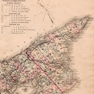 Province of Prince Edward Island in the Gulf of St. Lawrence - Rare ...