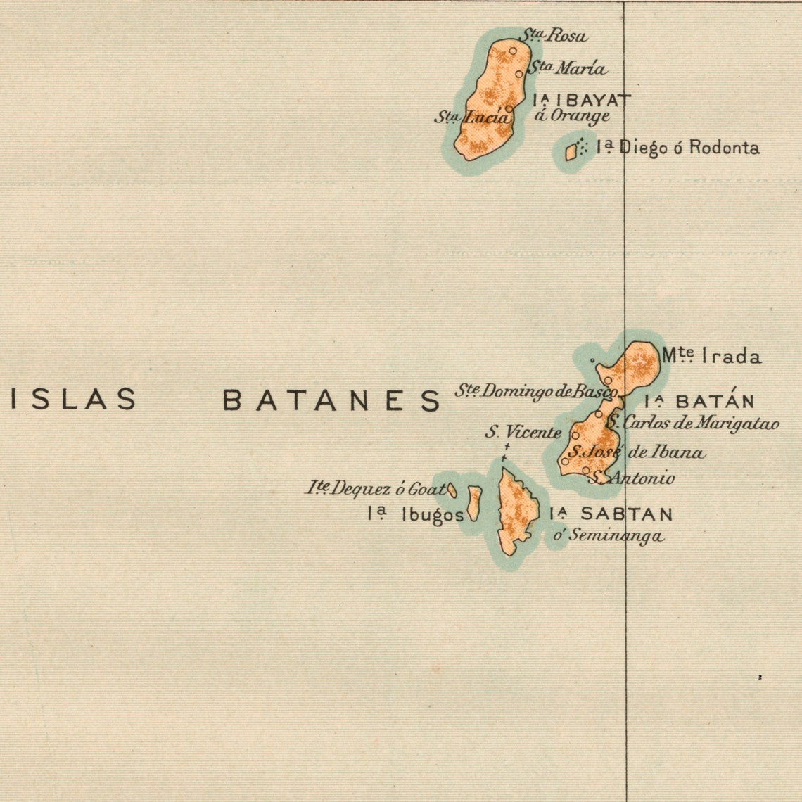 1900 Rare Antique Map of Batanes and Babuyan Islands | Etsy