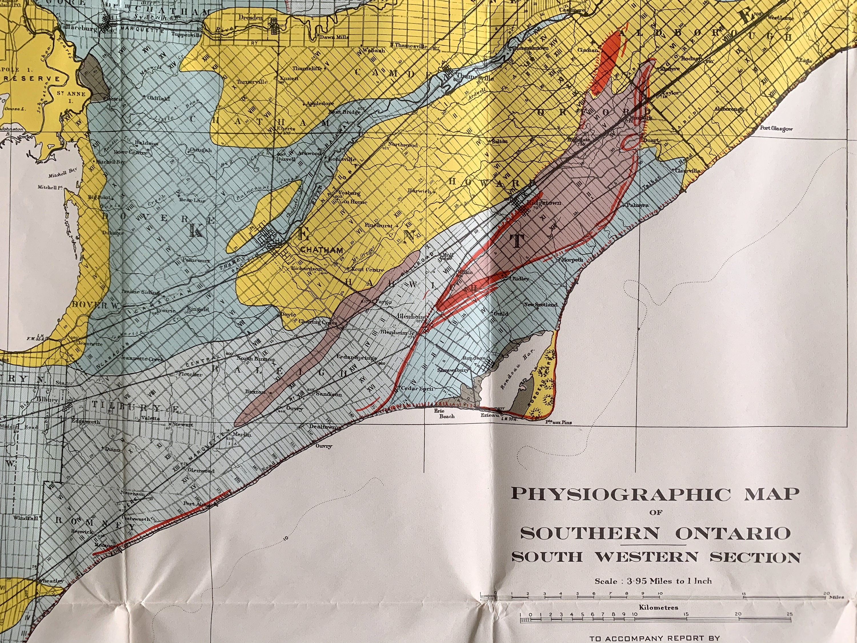 1951 Large Vintage Wall Map of Southern Ontario Southwestern - Etsy Canada