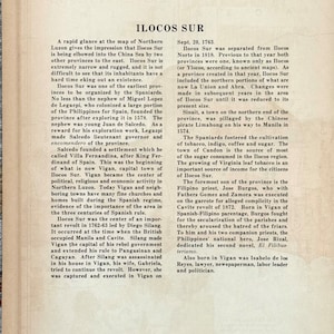 1959 Large Rare Vintage Map of Ilocos Sur, the Philippines - Vigan ...