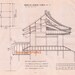 Large Japanese Architectural Print on Parchment Paper From 1977 - House ...