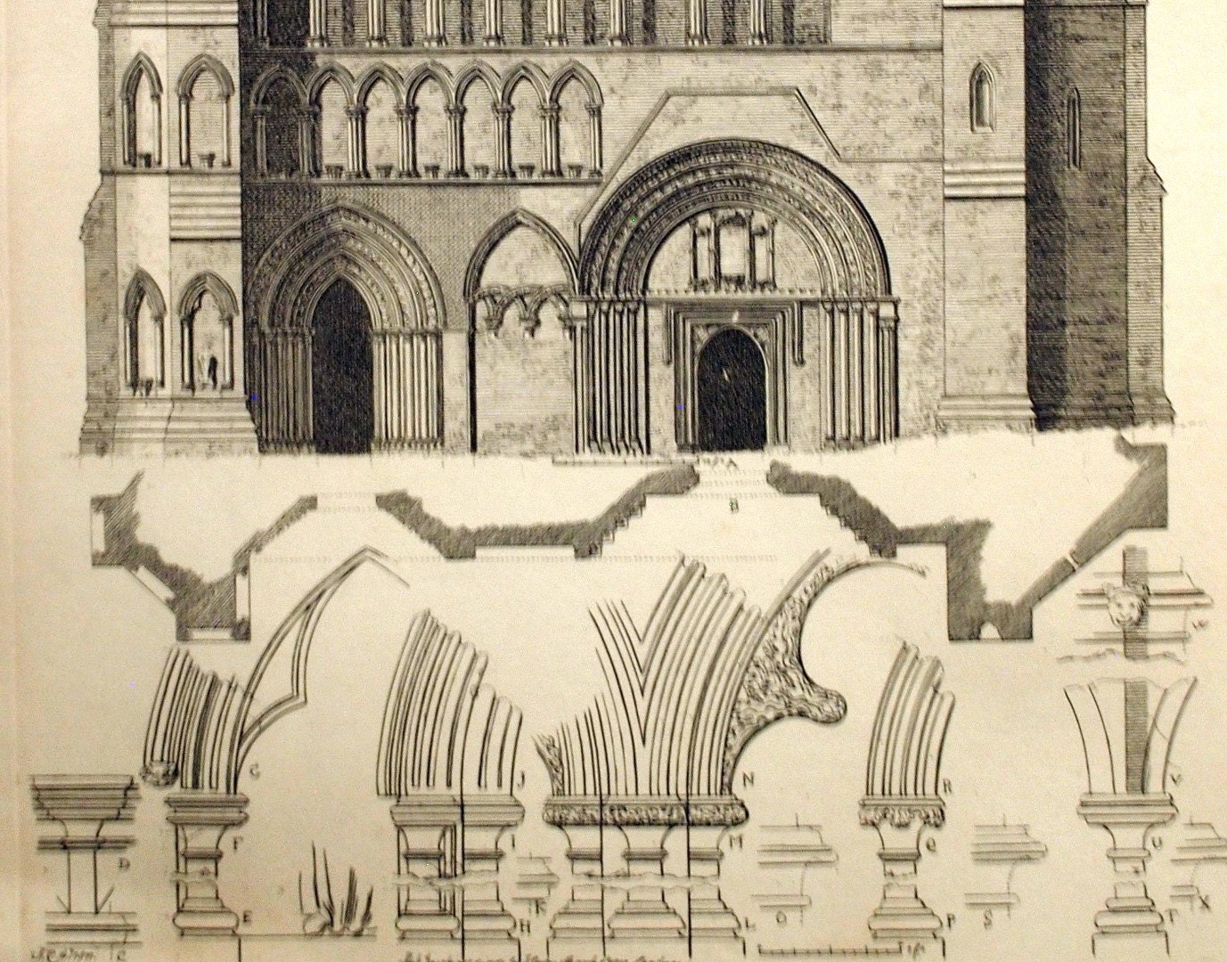 1845 Rare Large English Antique Engraving of British - Etsy