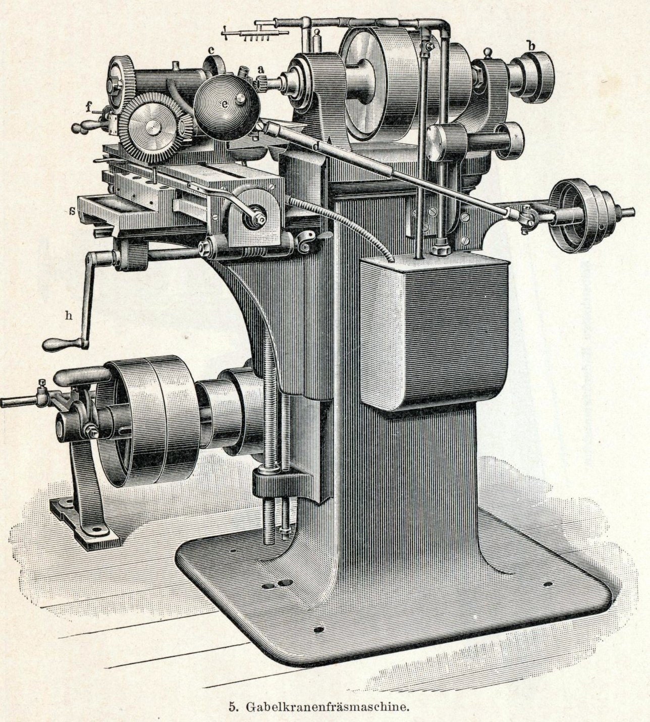 1895 German Antique Engraving of Milling Machines - Etsy