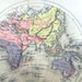 1912 Antique World Map of Races and Religions World in Hemispheres - Etsy