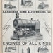 1889 Rare Antique Advertisement for Engines of All Kinds - Boilers ...