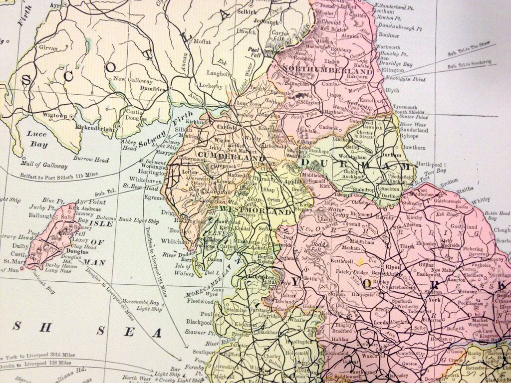 1888 Antique Map of England and Wales Antique England Map - Etsy