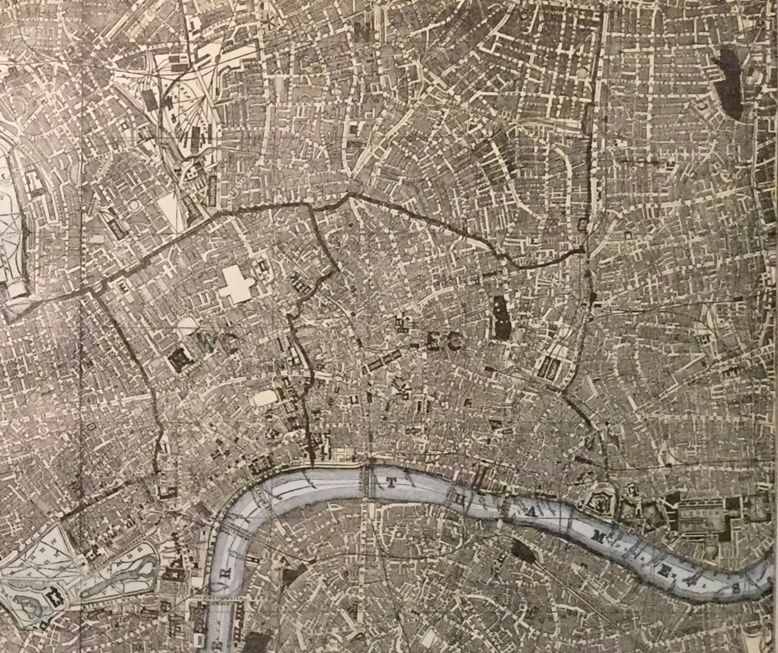 1892 Large Antique Map of London, England - Etsy