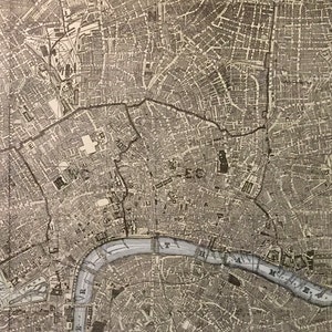 1892 Large Antique Map of London, England - Etsy