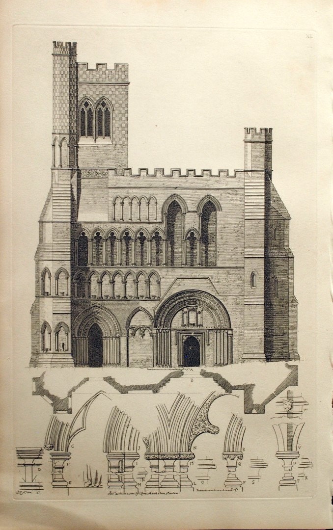 1845 Rare Large English Antique Engraving of British - Etsy